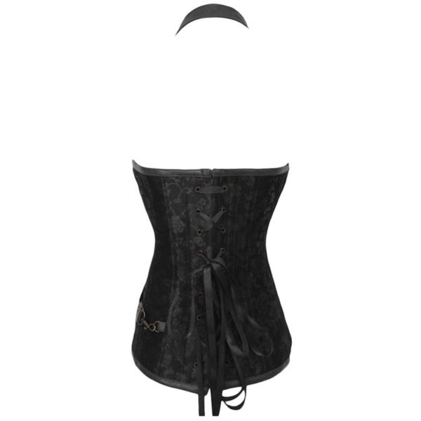 Steampunk Sexy Woman Warrior Corset Cosplay Armor | Zwart